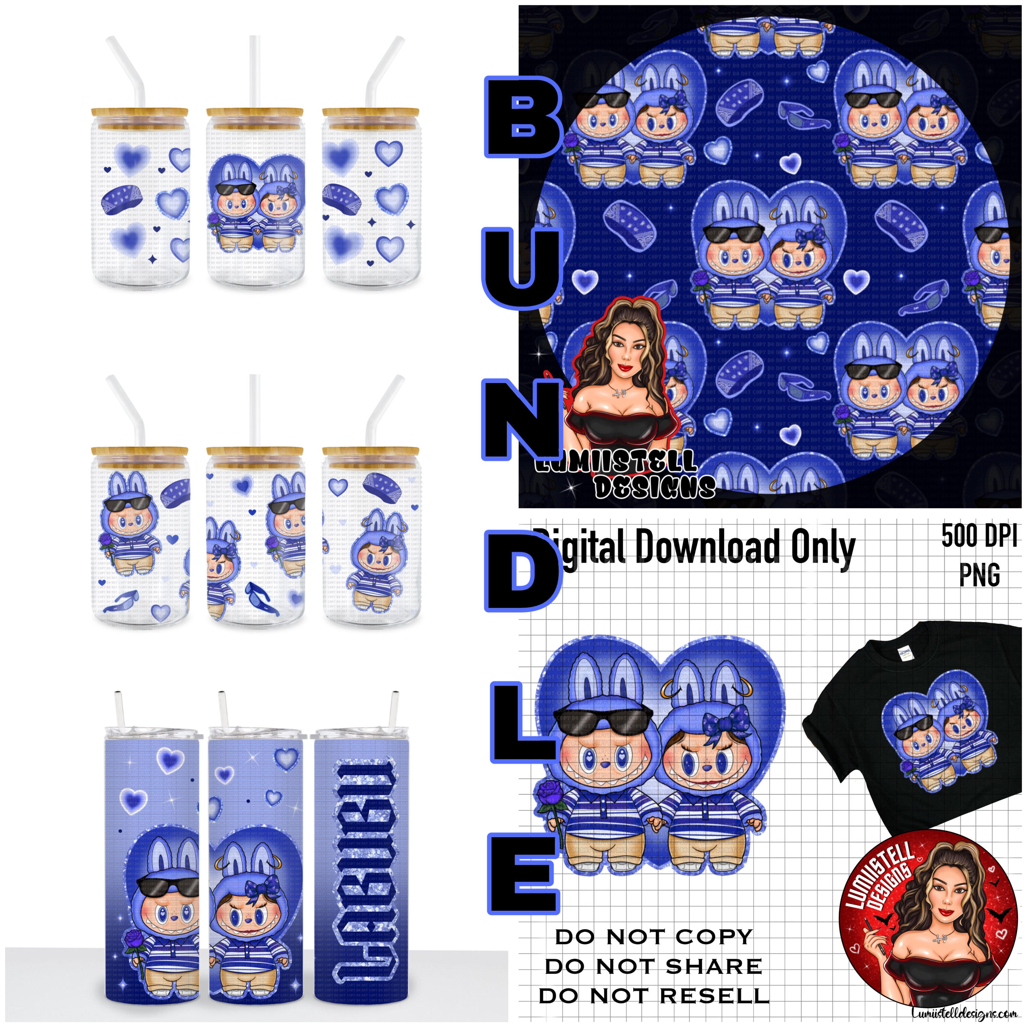 LB Chicano Blue Couple Bundle – LumiistellDesigns