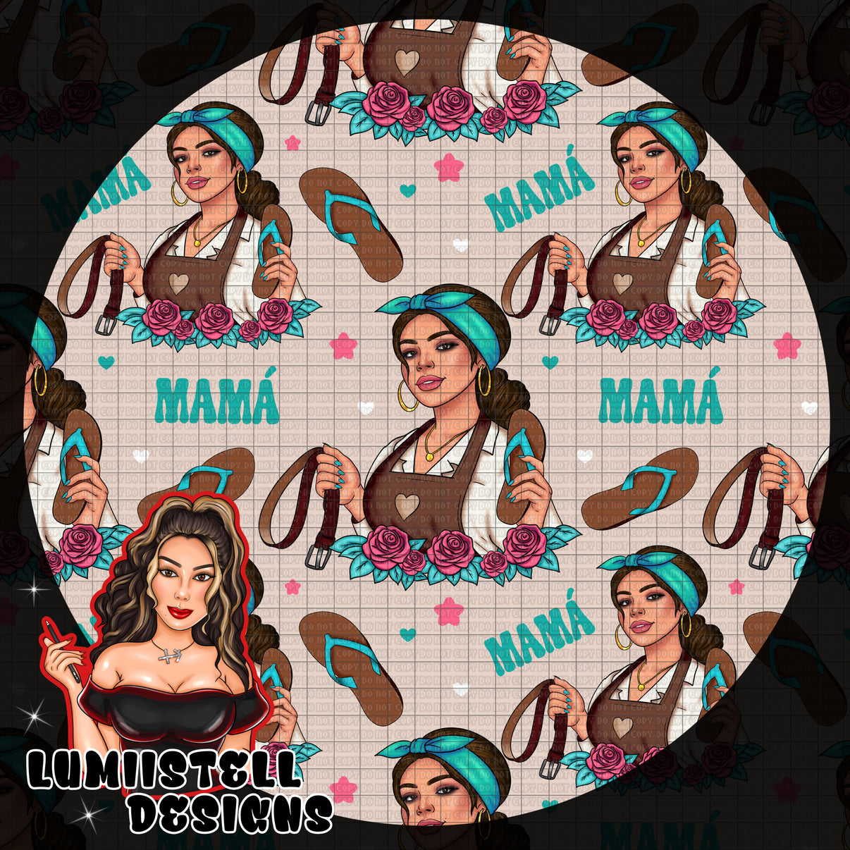 Mama Chancla Seamless – LumiistellDesigns